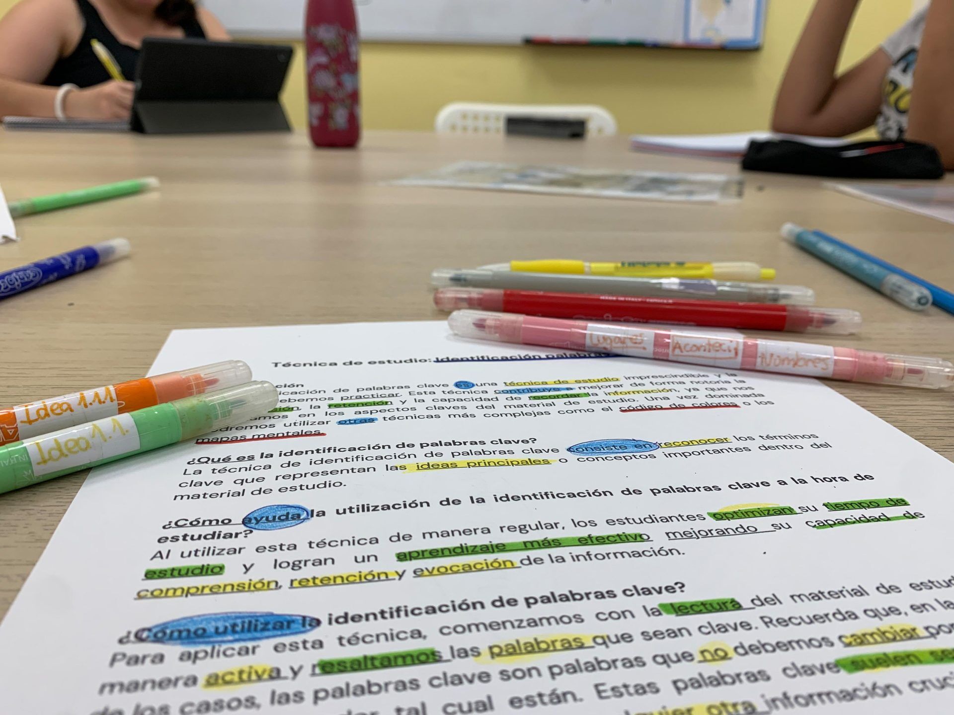 Técnica de estudio: Código de colores - Estalentia